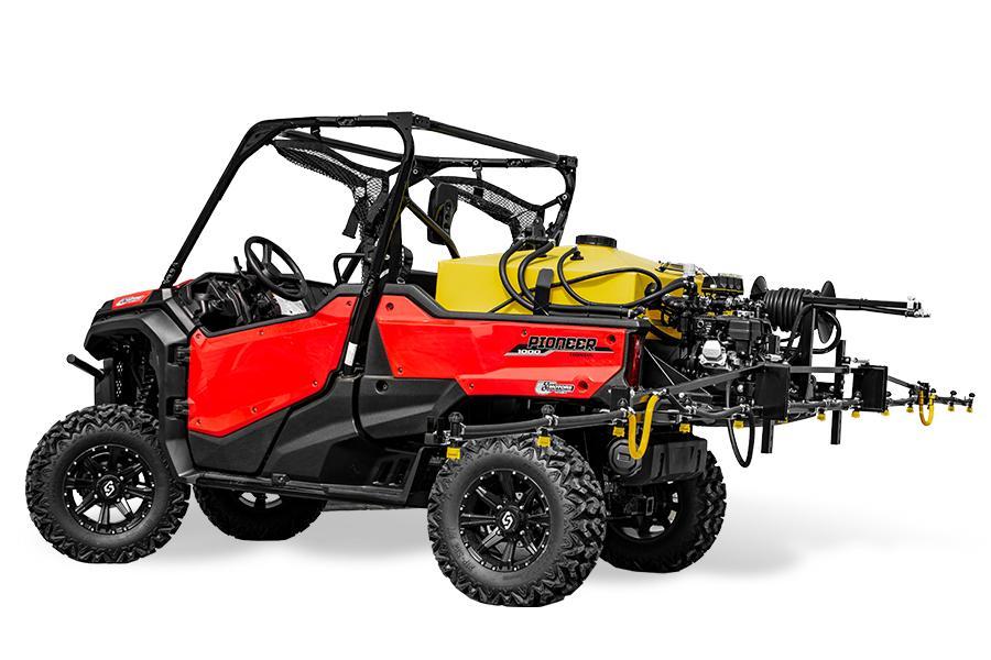3 Section 100Gal Electronically Controlled UTV Skid Sprayer - 4 HP ...